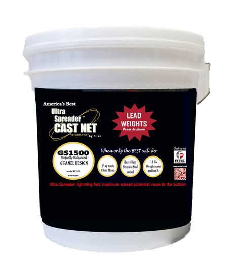 Fitec Gs 1500 Series Cast Nets Custom Rod And Reel