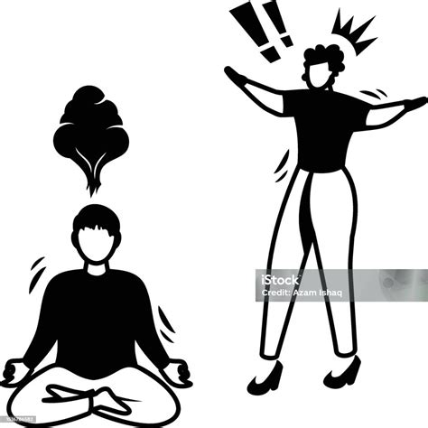 주먹을 꽉 쥐고 있는 사람들 끓는점 벡터 아이콘 디자인에 도달하는 분노한 사람들 기분과 느낌의 상징 감정적인 캐릭터 기호 사회 문제 장면 격노한에 대한 스톡 벡터 아트 및