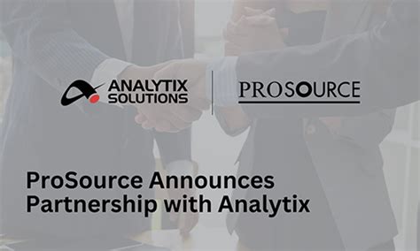 Prosource Partners With Analytix Solutions Cepro