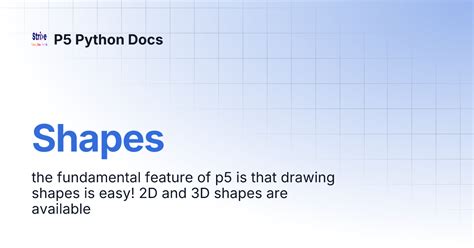 Shapes P5 Python Docs
