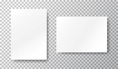 투명 한 배경에 설정 하는 빈 모형 종이의 흰색 시트 현실적인 브로셔 A4 텍스트가 있는 노트북입니다 닫힌 수직 책 편지 페이지 빈 페이지입니다 벡터 일러스트레이션 형판에