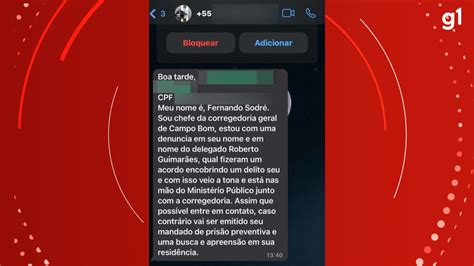 Golpe Dos Nudes Grupo Se Passava Por Chefe Da Polícia Civil Do Rs Para
