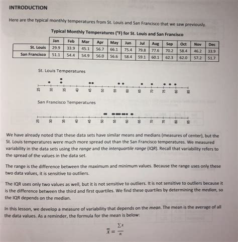 Solved 1 Calculate The Deviation From The Mean For January Chegg Com
