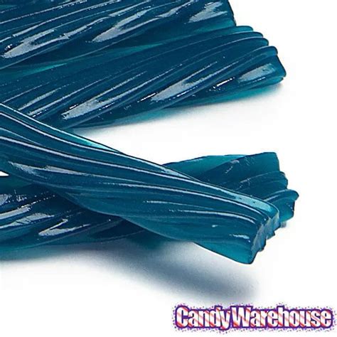 Kennys Juicy Licorice Twists Blue Raspberry 12lb Case Candy Warehouse
