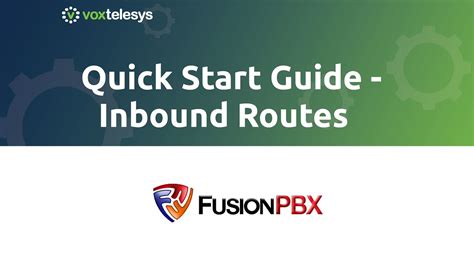 Fusionpbx Quick Start Guide Inbound Route Setup Youtube