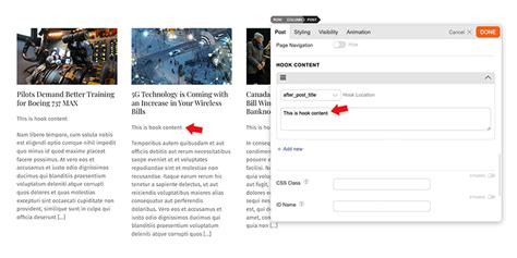 New Framework Features Post Modules Hook Content Query Filter