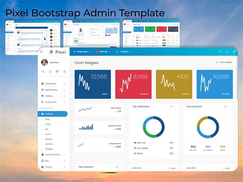 Analytical Dashboard Smart Bootstrap Admin Web App Ui Kit