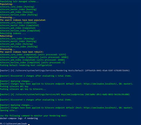 setup local xm cloud development environment using docker containers