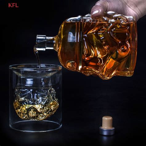 Kfl Wine Glass Set Storm Trooper Helmet Whiskey Decanter Whiskey