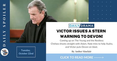 The Young And The Restless Spoilers For October 22nd Victor Issues A