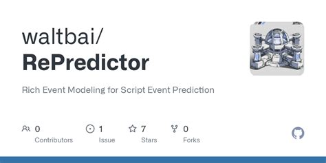 Github Waltbai Repredictor Rich Event Modeling For Script Event