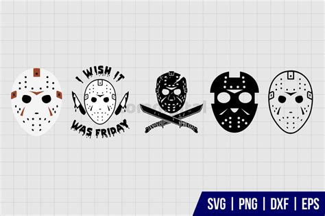 Jason Mask SVG Bundle Gravectory
