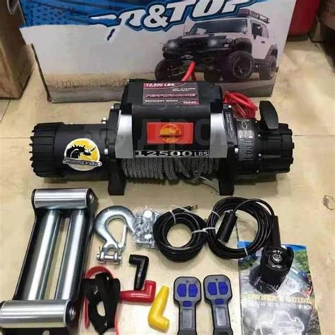 Лебедка электрическая PRO&TOP 12500 lbs/6000 kg 12v Трос железный ...