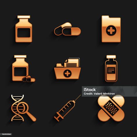 Set Folder Catatan Kesehatan Jarum Suntik Plester Perban Silang Botol