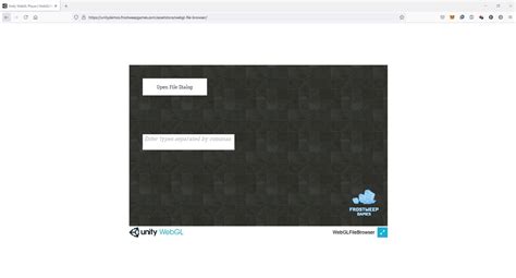 Webgl Native File Browser