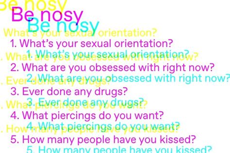 Questionnaire On Tumblr