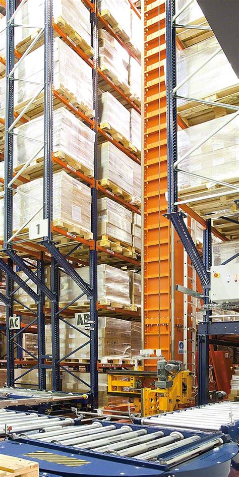 Automatic Trilateral Stacker Crane Automated Warehouses For Pallets