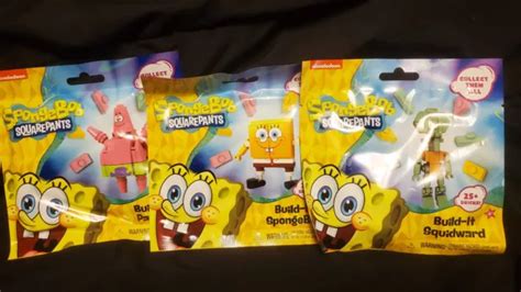 SPONGEBOB SQUAREPANTS BUILD IT Figures Spongebob Patrick Squidward You Pick 2022 4 75 PicClick UK