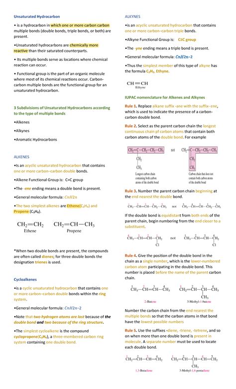 Unsaturated Hydrocarbon Unsaturated Hydrocarbons Are Chemically More