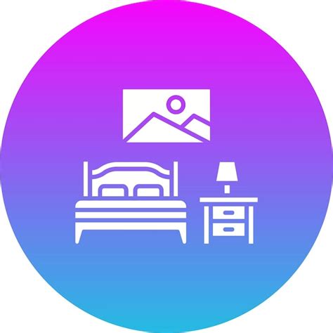 Bedroom Icon Premium Vector