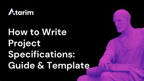 How To Write Project Specifications Ultimate Guide Template