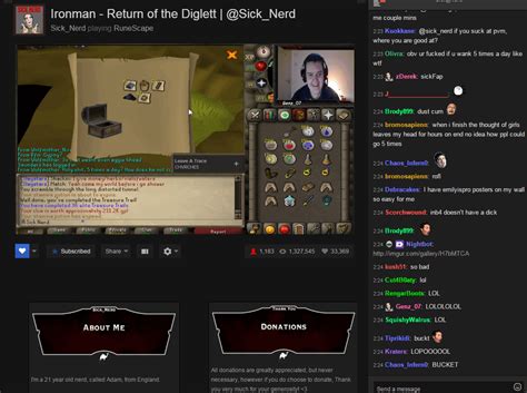 Sick Nerd Gets A Bucket From An Elite Clue On Stream 2007scape