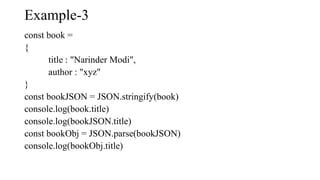 Working With JSON PPT