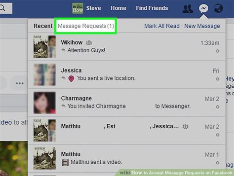 how to accept message requests on facebook 11 steps