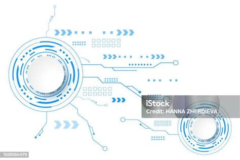 Abstract Future Technology Background With Different Elements向量圖形及更多互聯網
