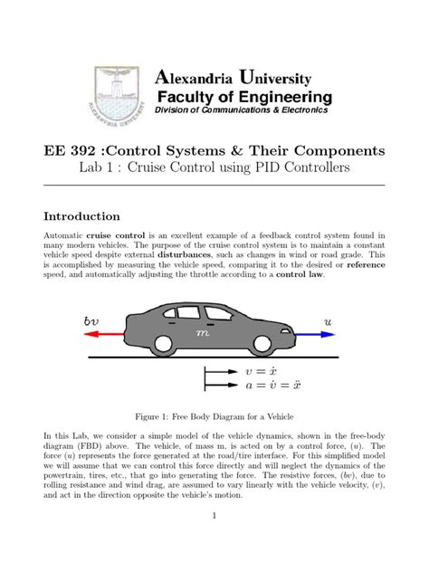 Lab 1 Download Free Pdf Control Theory Feedback
