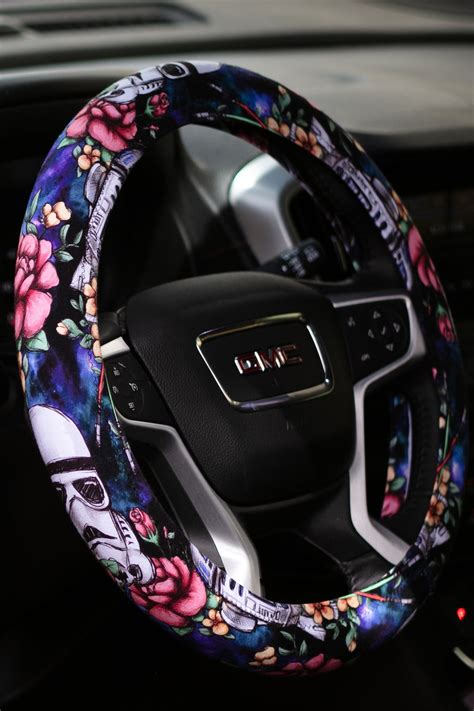 Disney Fan S Steering Wheel Cover Floral Wars Etsy