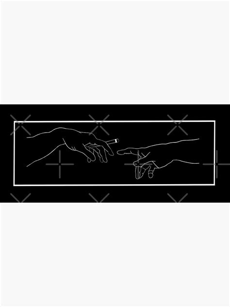 Michelangelo Creation Of Adam Passing Blunt White Photographic
