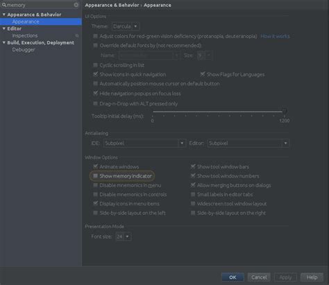 Is It Possible To Show Heap Memory Size In Intellij IDE Android Studio