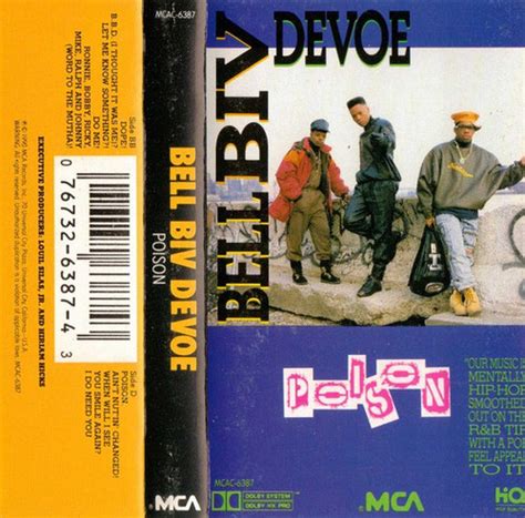 Bell Biv Devoe Poison Used Cassette Heavy Heads Records