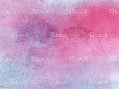 젖은 브러시 얼룩 스트로크와 분홍색과 청록색 수채화 질감 배경 수채화 세척 0명에 대한 스톡 사진 및 기타 이미지 0명 가득 찬 개념 Istock