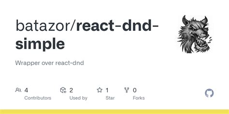 GitHub Batazor React Dnd Simple Wrapper Over React Dnd