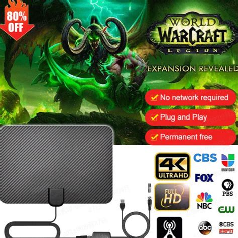 【hot Sale】super Hd 4k Indoor Digital Antenna Carbon Fiber Free Digital