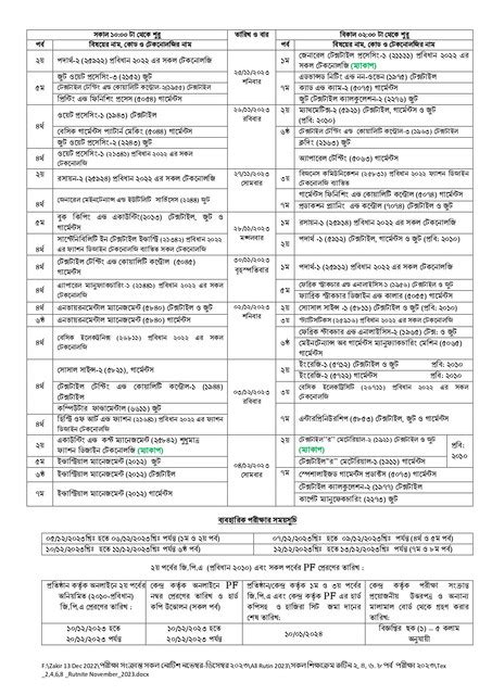 Bteb Diploma Engineering Routine 2024 Pdf New