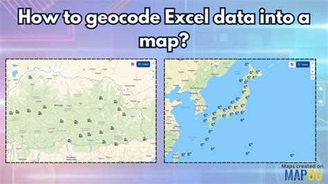 how to geocode excel data into a map