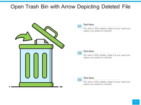 garbage trash folder icon ppt powerpoint presentation complete deck