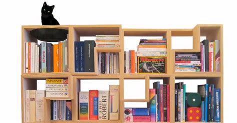 Cat Library Modular Stacking Bookcase Designs And Ideas On Dornob