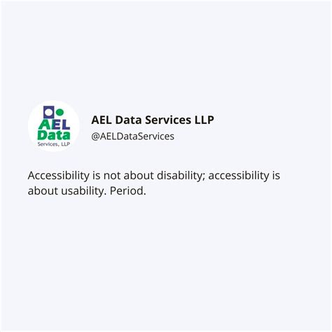 Ael Data Services Llp On Linkedin Accessibility Usability Disability Design