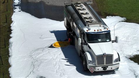Fuel Tanker Leaks Catches Fire In Virginia Beach