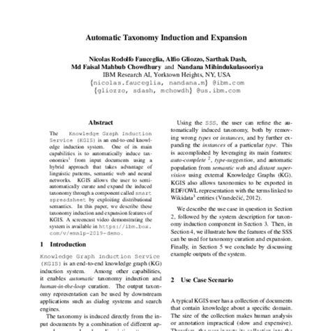 Automatic Taxonomy Induction And Expansion Acl Anthology