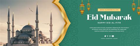 Eid Mubarak Islamic Twitter Header 41916030 Template