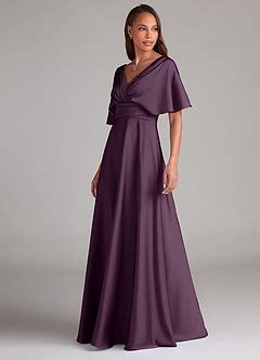 Azazie Pamela Plum Bridesmaid Dresses Azazie