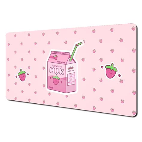 Pink Cute Keyboard Pad Mouse Pad Non Slip Rubber B Grandado