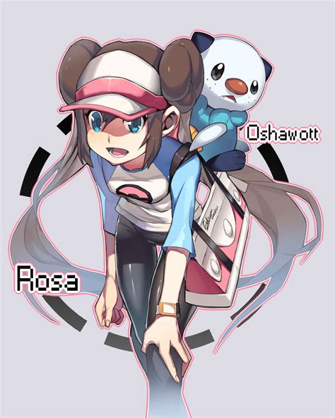 Rosa And Oshawott Pokemon And More Drawn By E Volution Danbooru