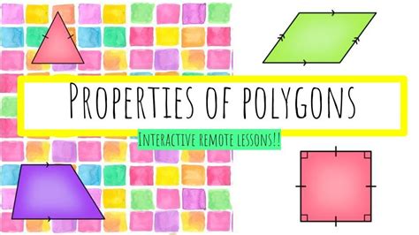 Polygons Properties Of Shapes HUGE Interactive Lesson Notes Practice