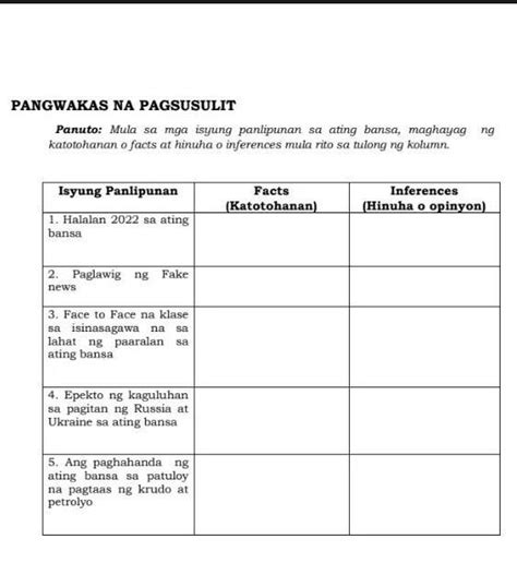 Pasagot Need Ko Ngayon Nonsense Report Brainly Ph